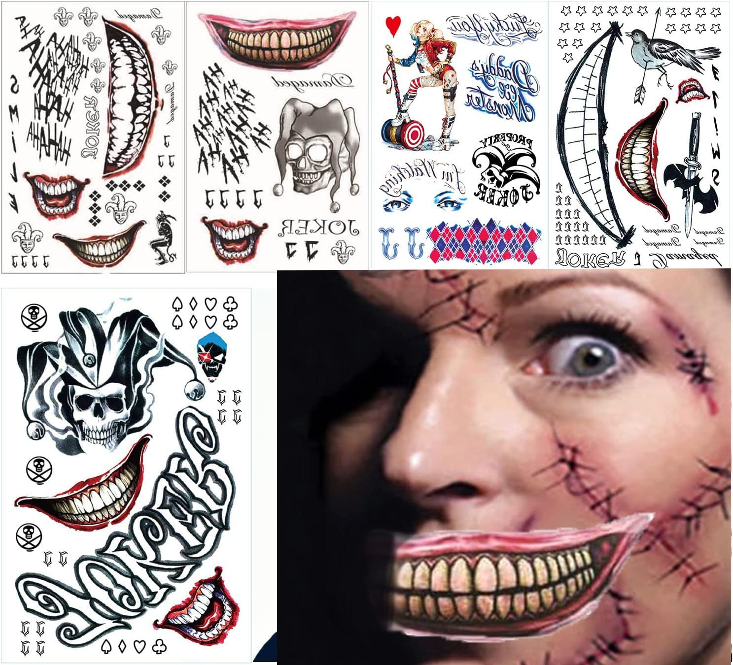 Hanging Clown Tattoos Terrifier Art The Clown Hanging Head (Jumbo)
