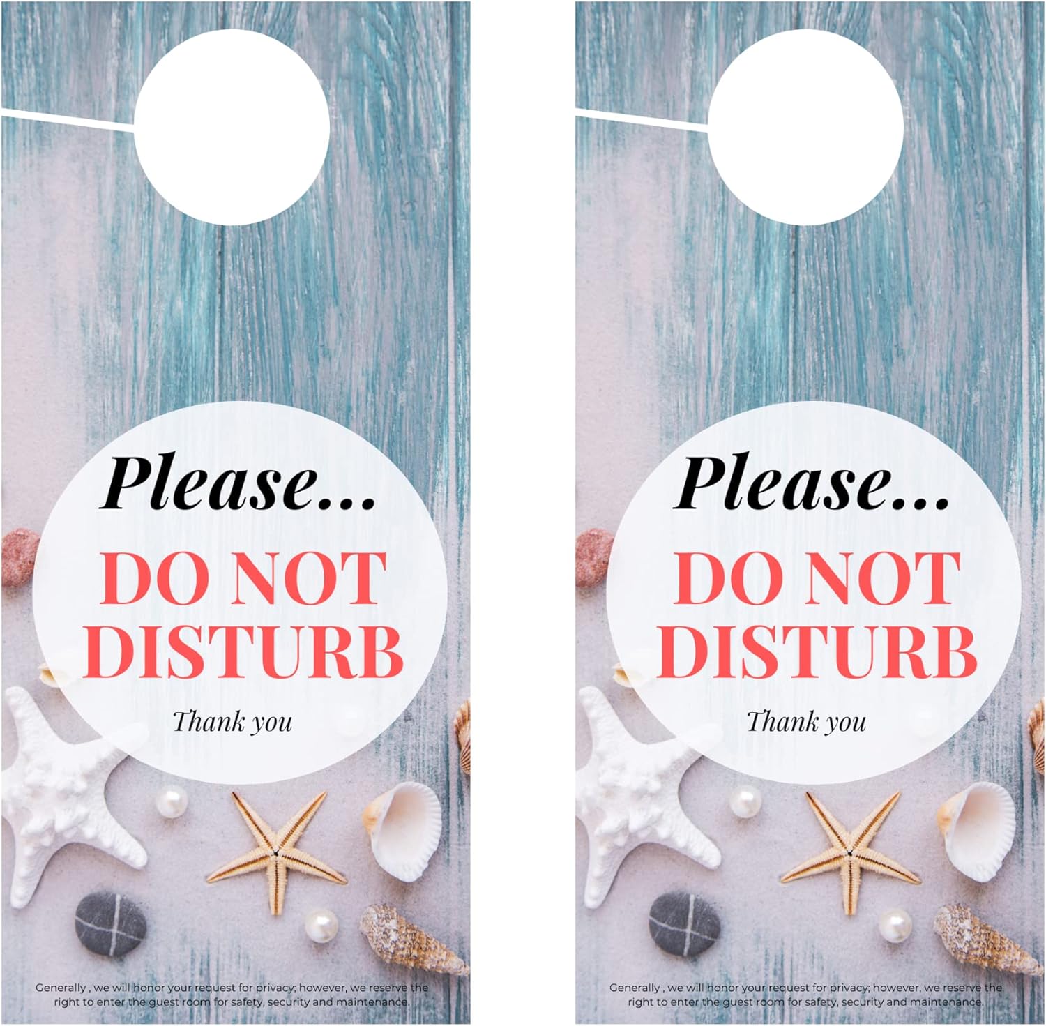 Hotel and Motel Do Not Disturb DND sign, Pack of Total 100 DND signs ...