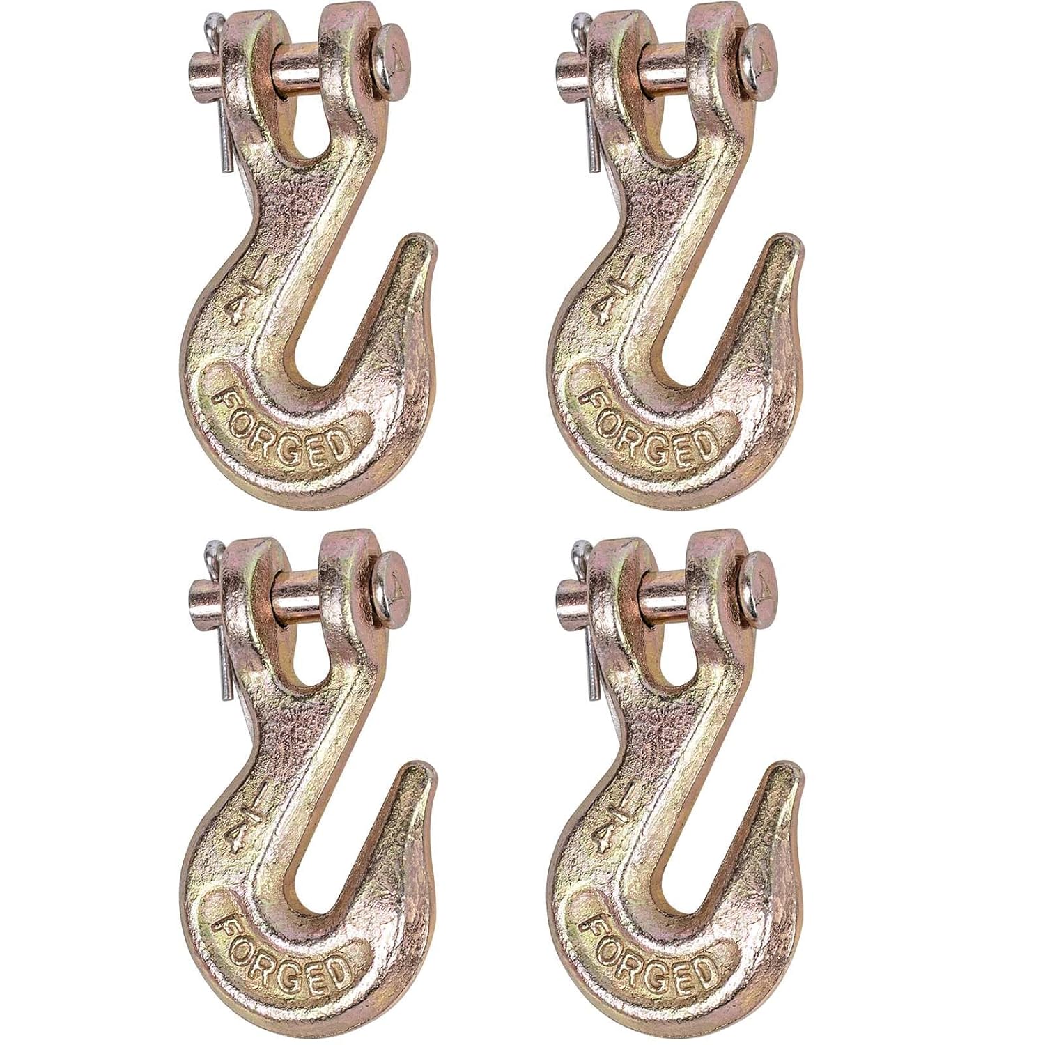 Amazon.com: Lechansen 1/4'' G80 Chain Hook, 4 Pack Grade 80 Clevis Grab ...
