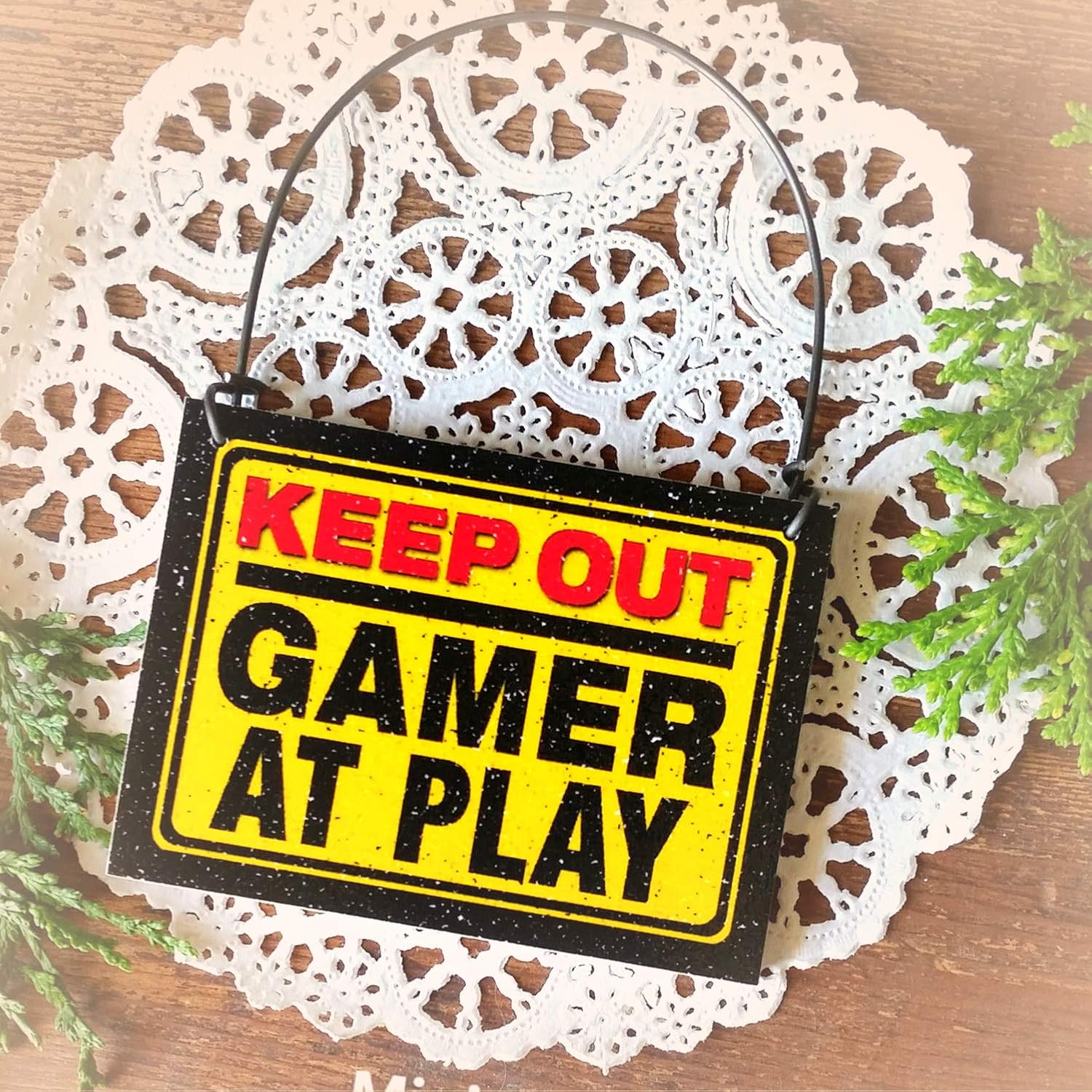 Amazon.com: New Approx. 2-1/2" x 3-3/8" Mini Novelty Gift Sign Keep Out ...