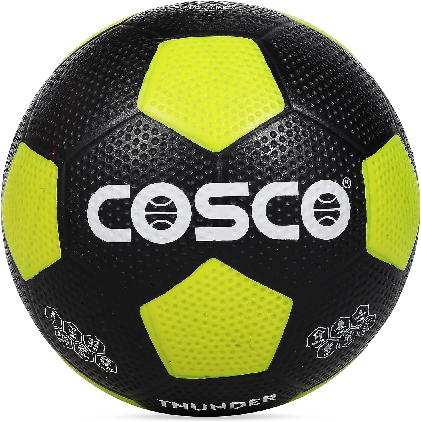 Buy Cosco Thunder Football, Size 5 (Multicolour),Cotton Online at Low ...