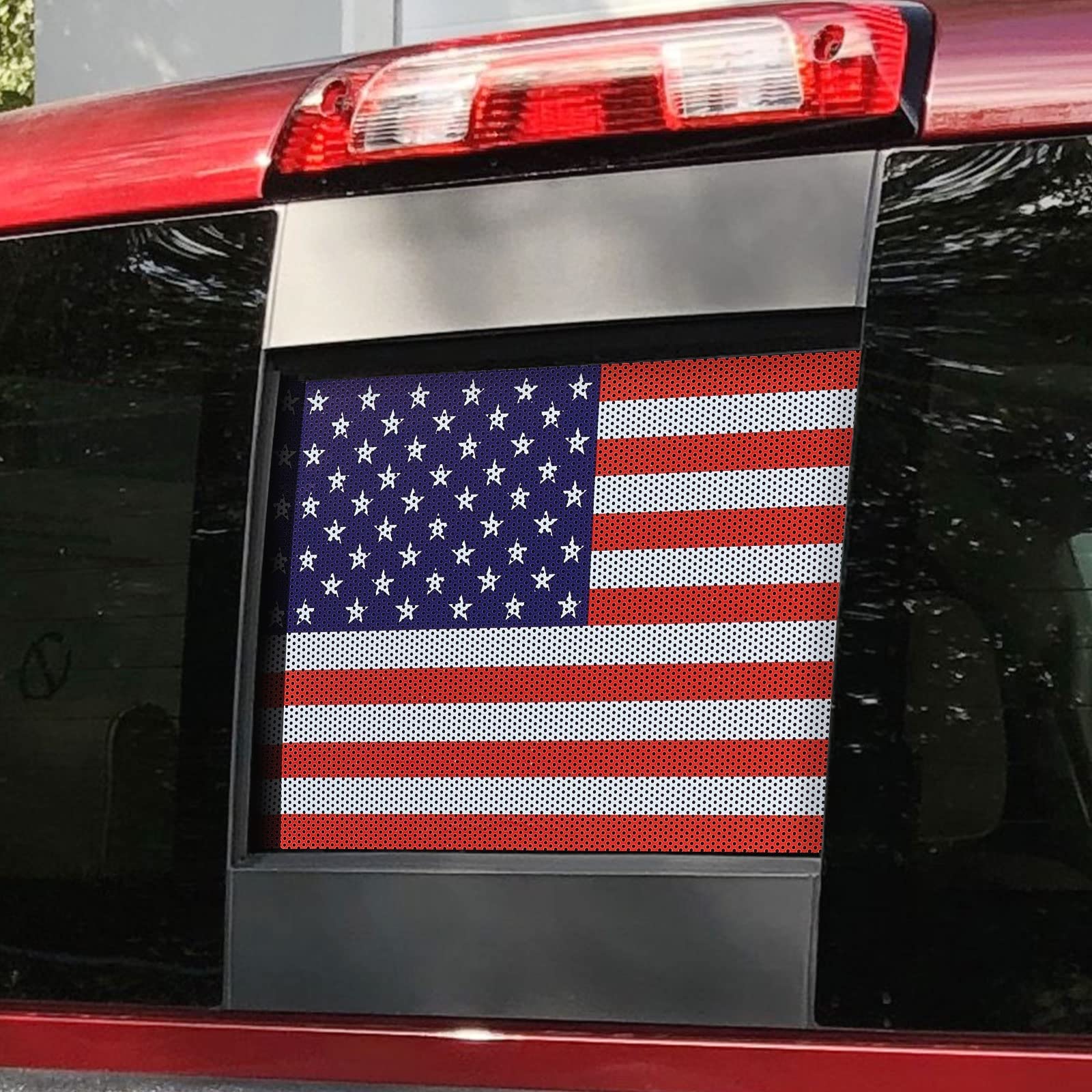 Buy ISSYAUTO Rear Middle Window American Decal Compatible with 2009 ...