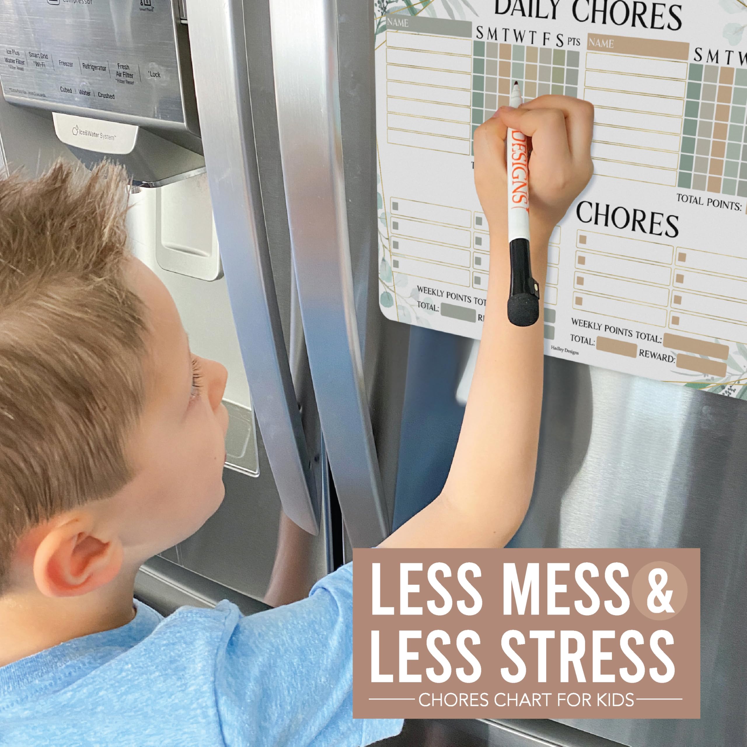 Snapklik.com : Magnetic Chore Chart For Kids Multiple Kids Dry Erase ...