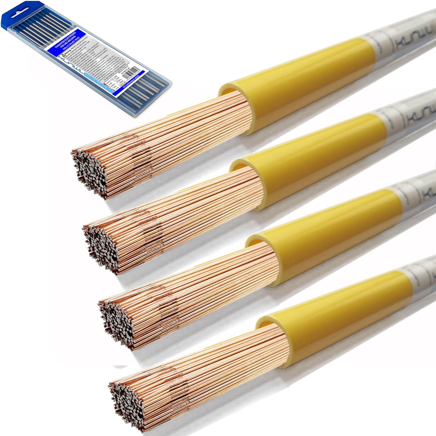 KUNWU ER70S-6 Mild Steel Filler Rods 045", 1/16", 3/32", 1/8" Each 1 ...