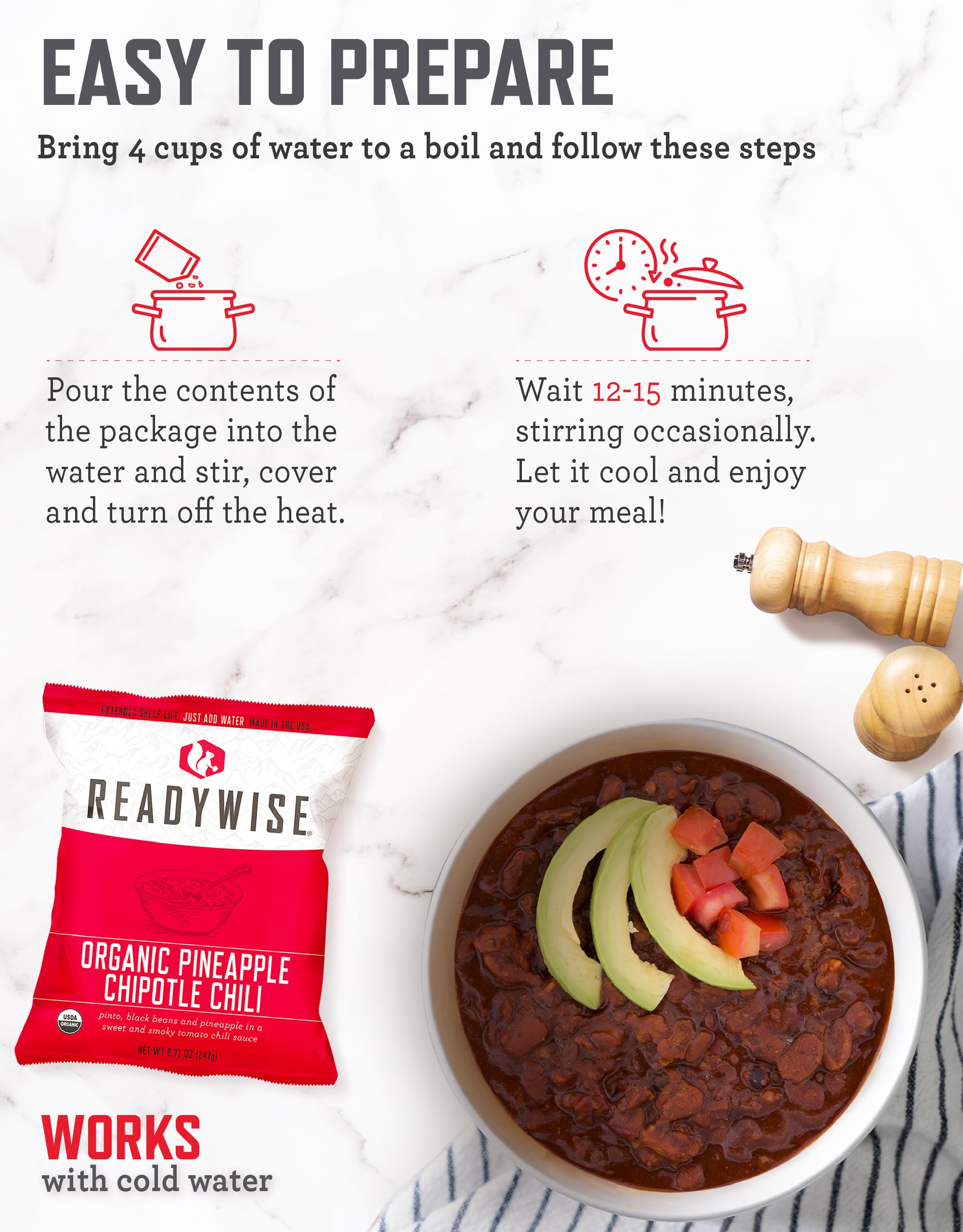 Snapklik.com : READYWISE - Organic Bucket, 90 Servings, Emergency, MRE ...