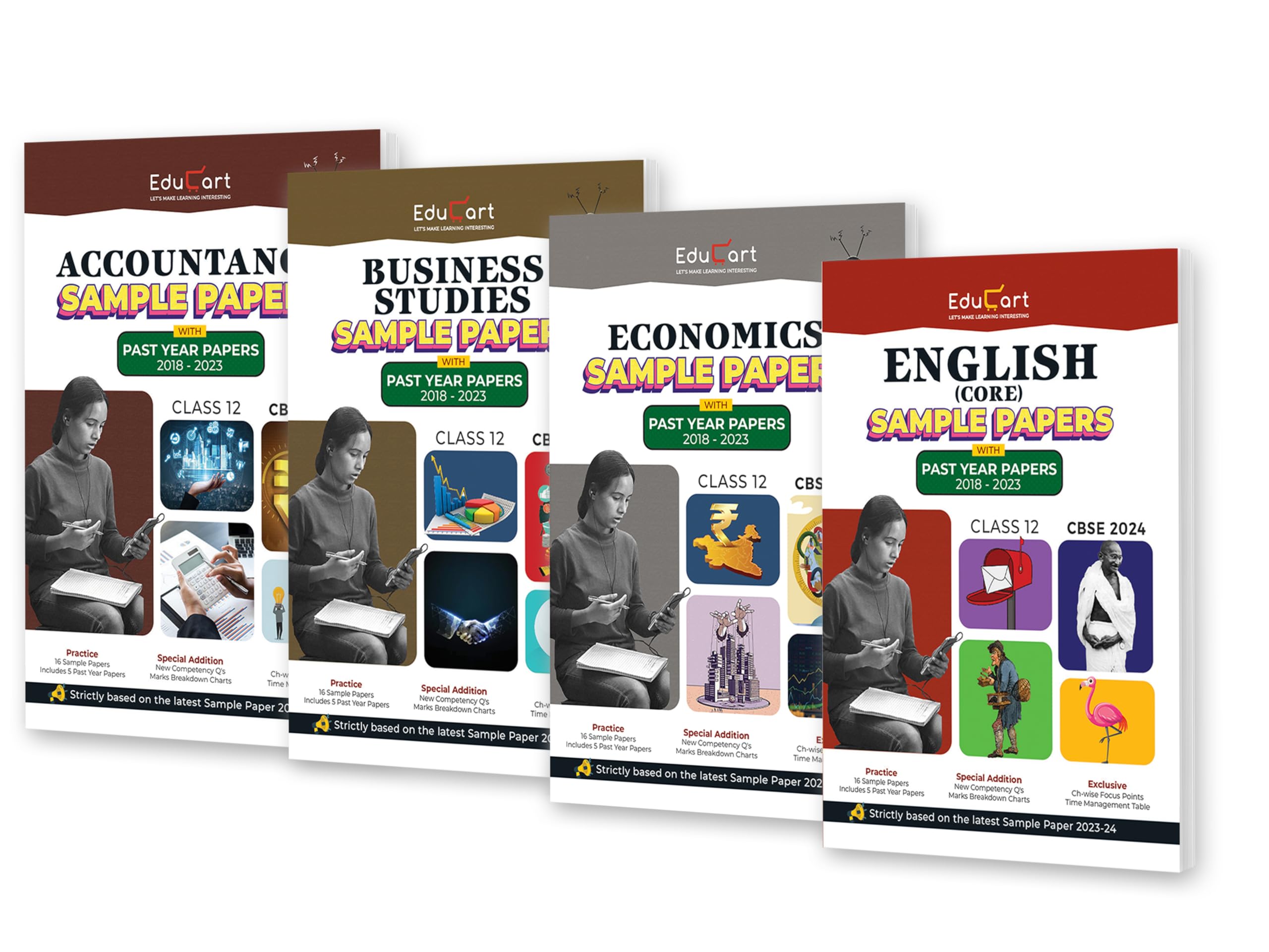 Educart CBSE Class 12 Sample Papers Bundle - Accountancy, Business ...
