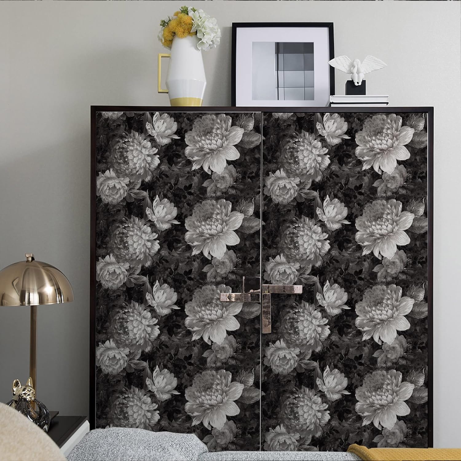 Oceano Peel and Stick Wallpaper Floral Contact Paper Textured Self ...