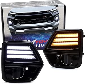 Amazon.com: iJDMTOY Gloss Black Finish Fog Bezel Replacement White ...