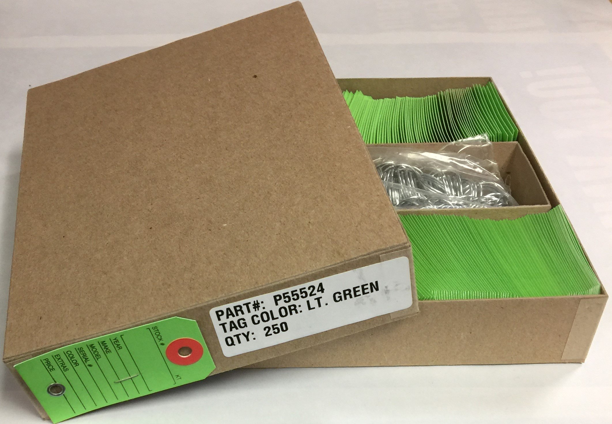 Amazon.com : Paper Key Tag with Metal Rings - Green 250 Quantity (C5 ...