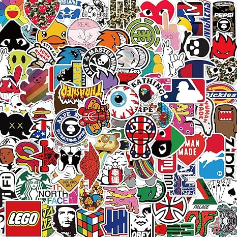 Amazon.com: Cool Brand Stickers 101 Pack Decals for Laptop Computer ...