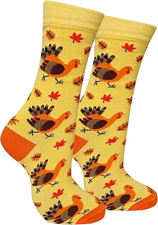 Amazon.com: Hpytmbernb Thanksgiving Socks Fall Themed Gifts for Women ...