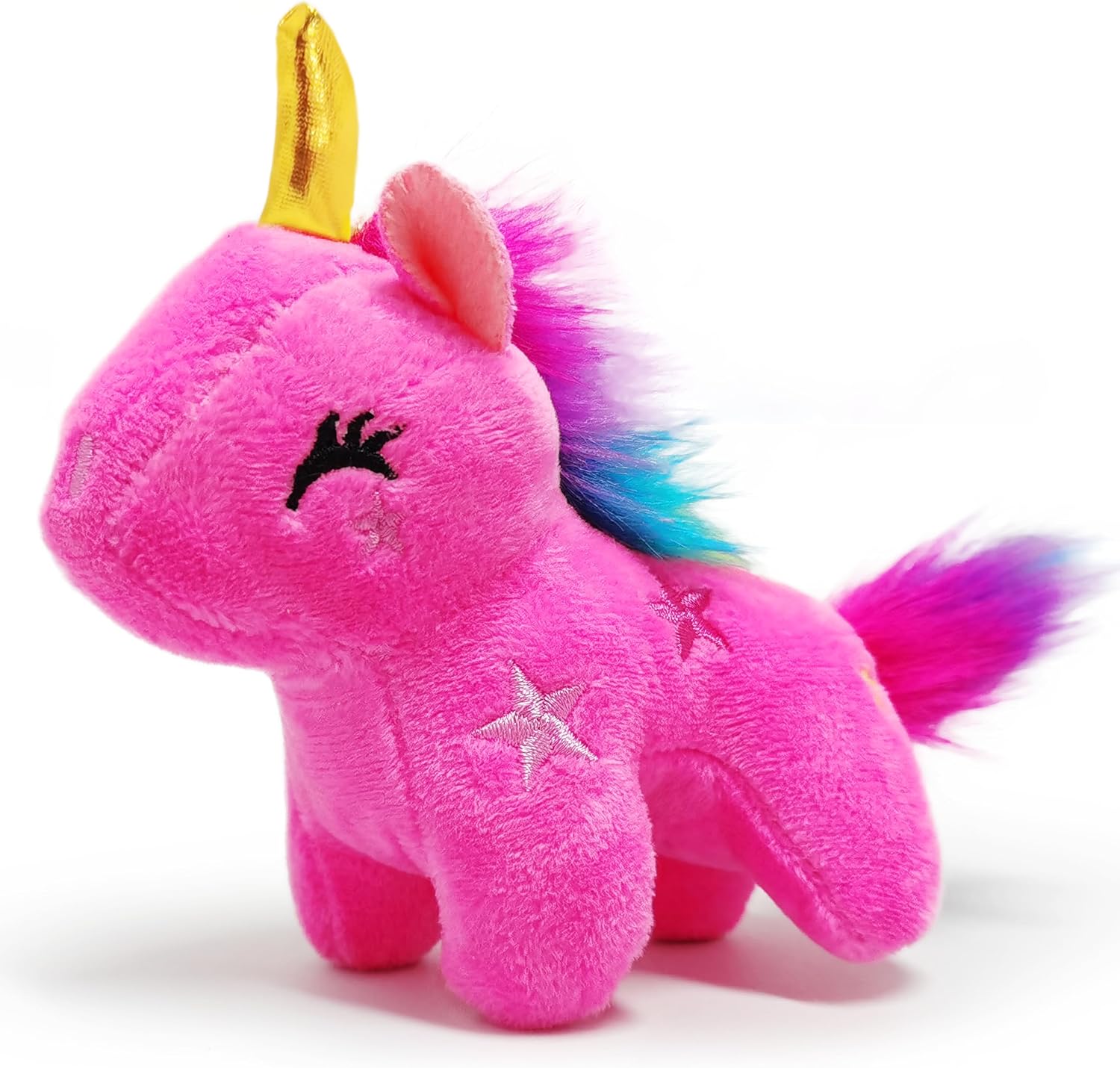 Amazon.com: Pink Unicorn Stuffed Animals for Girls and Boys, Cute Unicorn Plush Toys Keychain ...