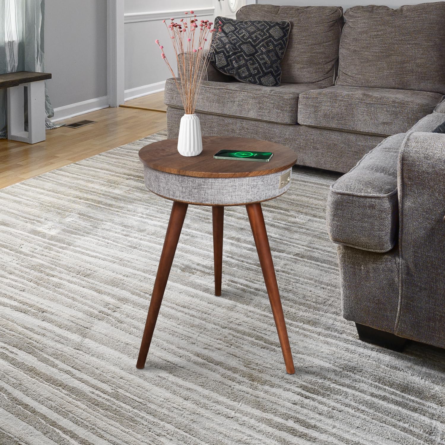 Amazon.com: Louis Donné Smart End Table with Charging Station, Speaker ...