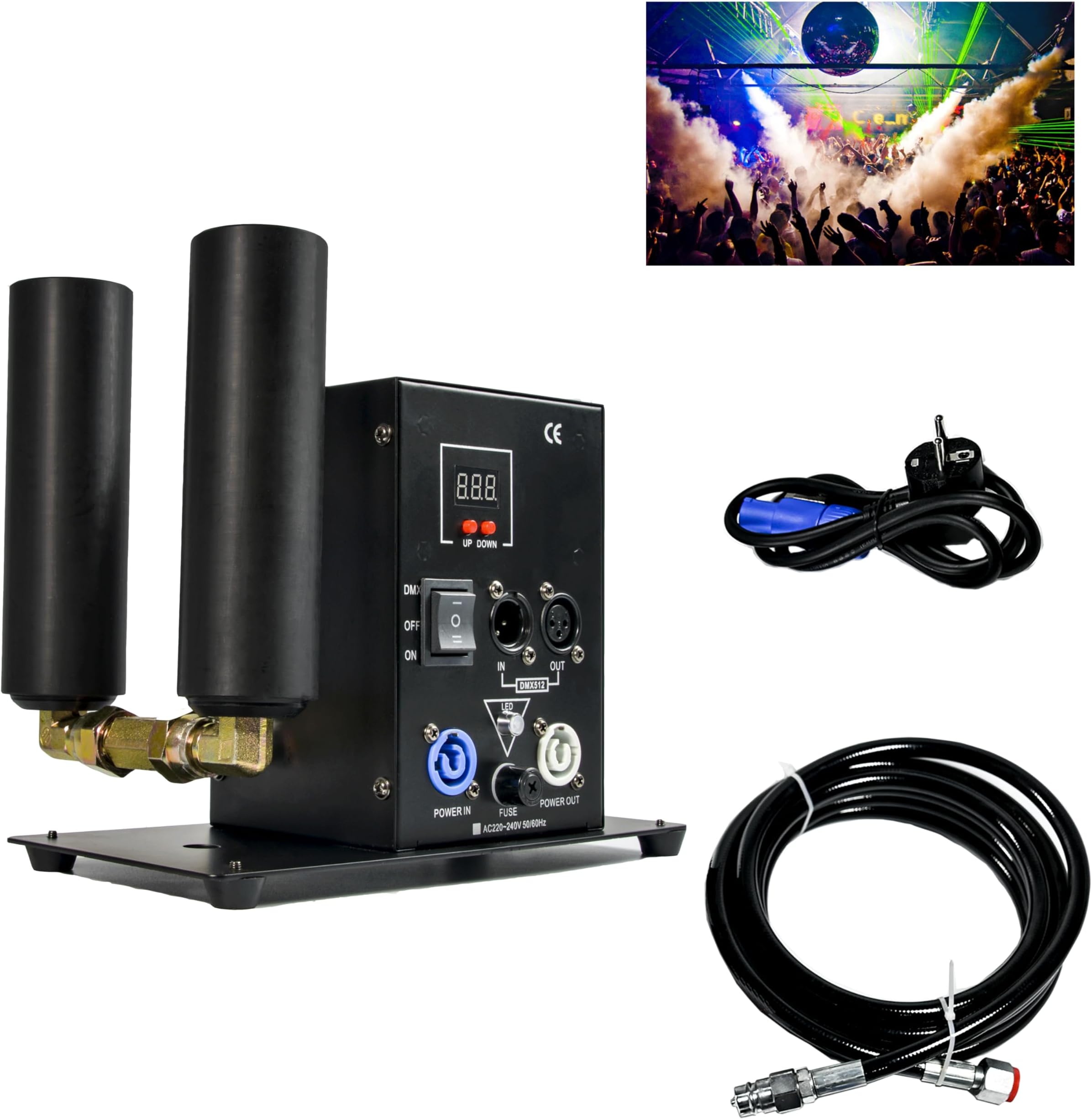 Amazon.com: CO2 Handheld Fog Gun Smoke Machine with LED Lights Handheld ...