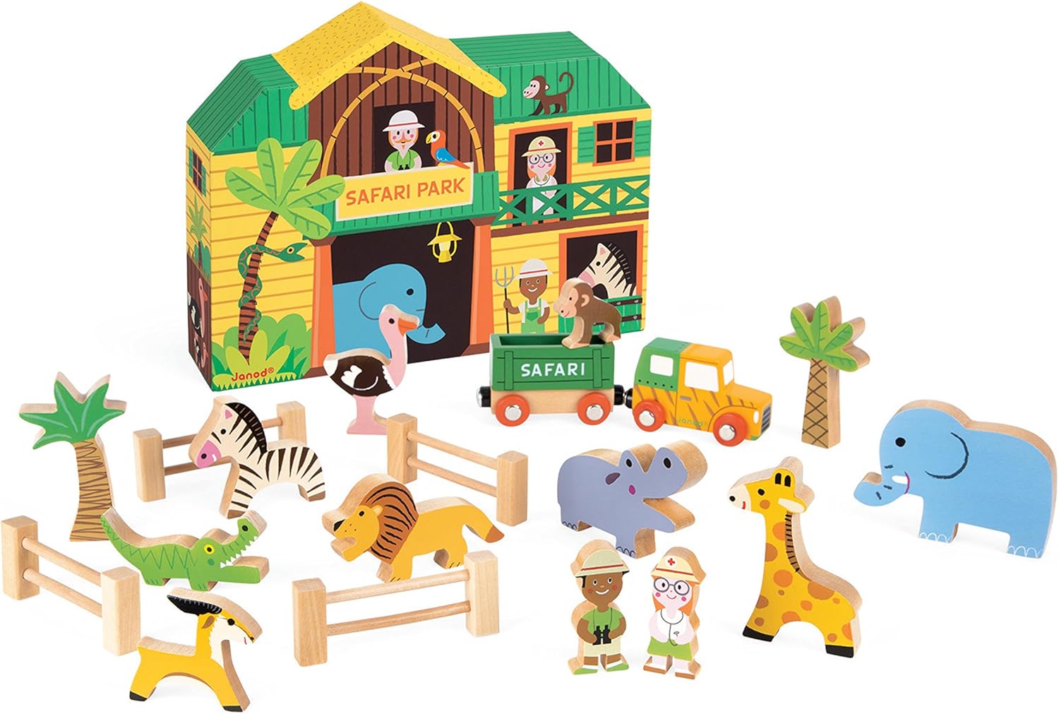 Amazon.com: Janod Story Box Safari Set - Ages 3+ - J08542 : Toys & Games