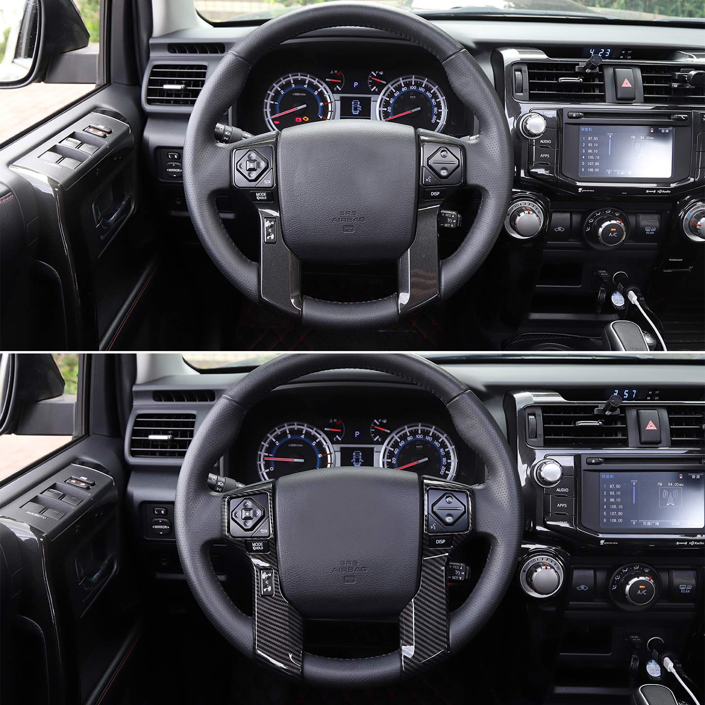 Snapklik.com : JeCar Steering Wheel Cover Interior Decoration Trim Kits ...