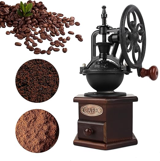 Amazon.com: Coffee Grinder,Wooden Coffee Bean Grinder Manual Coffee ...