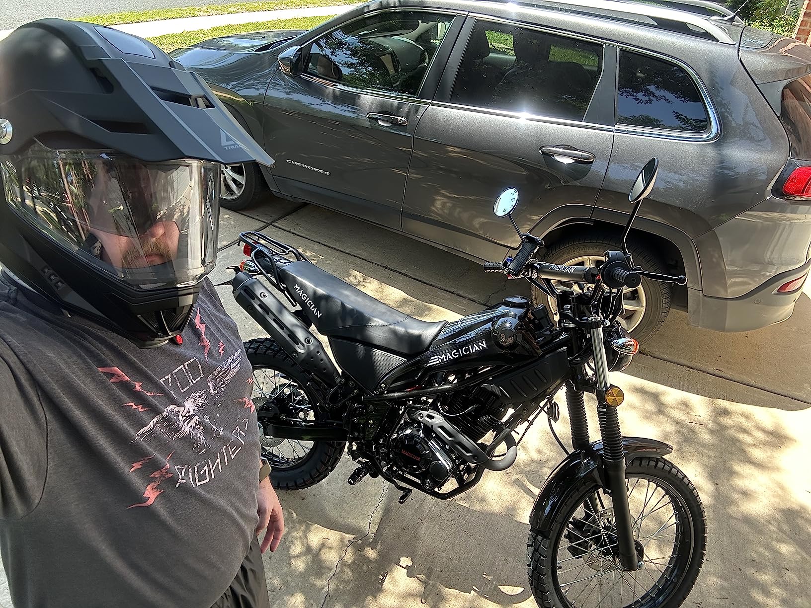 $12/mo - Finance TRIANGLE Full Face Motorcycle Helmet ATV Dirt Bike ...