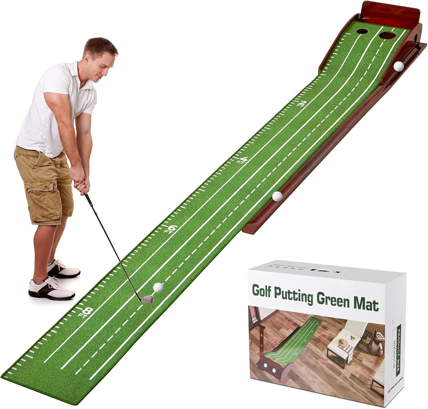 Putting Mat Indoor Golf, Golf Training Mat, Golf Putting Practice Set ...