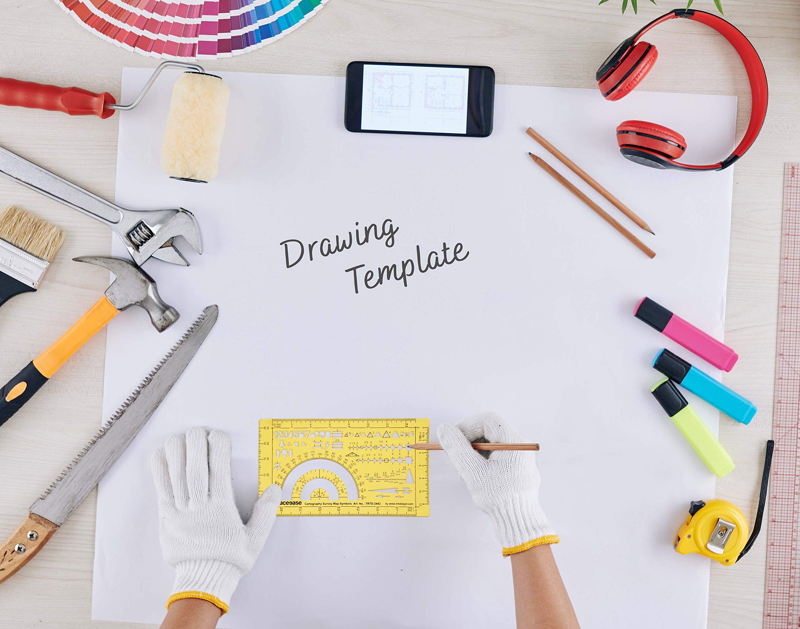 Snapklik.com : Traceease Map Drafting Cartography Survey Map Symbols ...