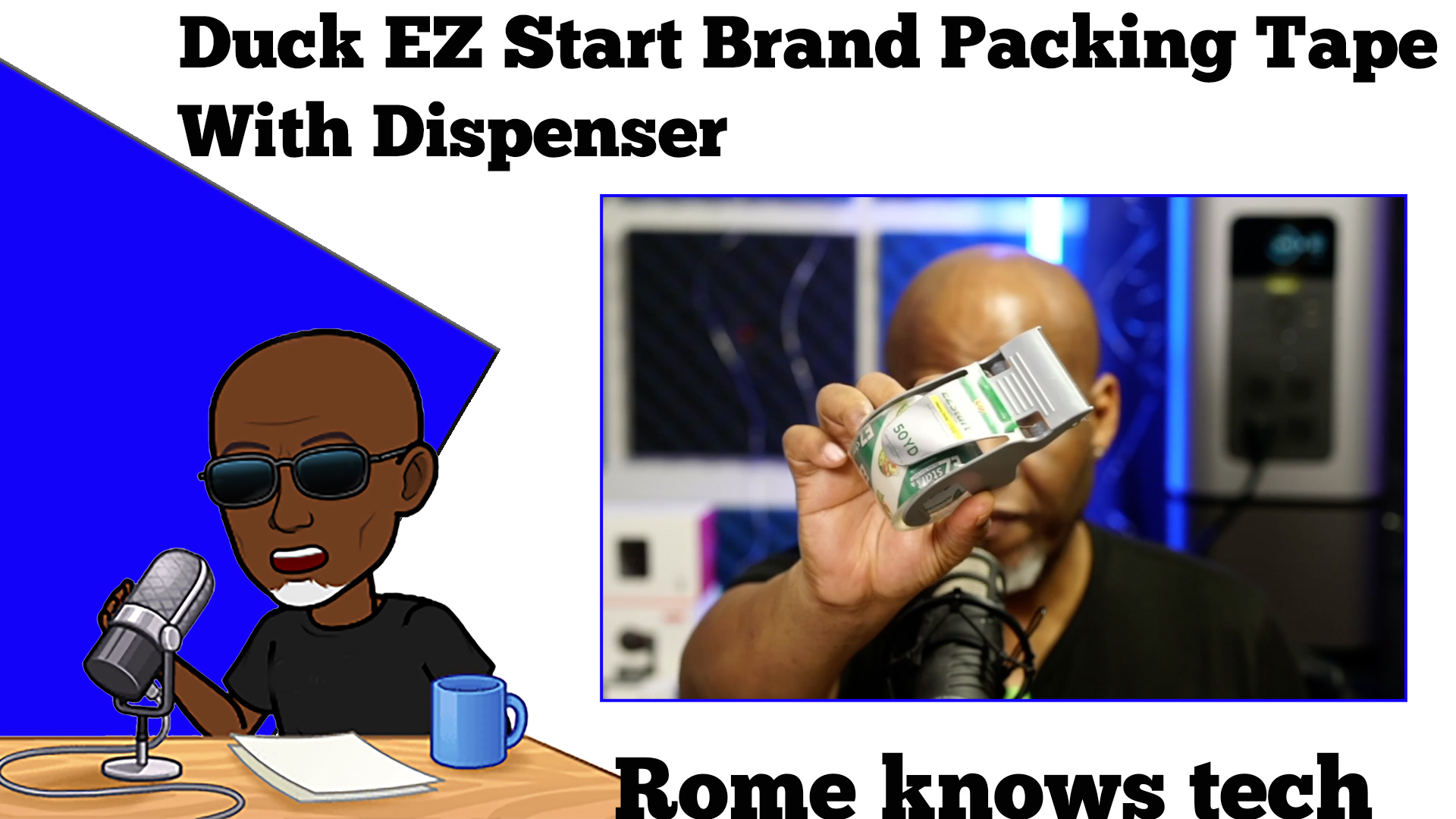 Watch Duck EZ Start Brand Packing Tape With Dispenser on Amazon Live