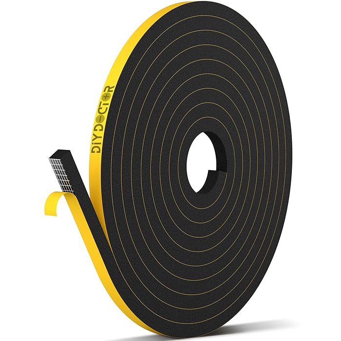 Buy DIY Doctor Self Adhesive Draught Excluder Foam Tape - 5metres(L) x ...