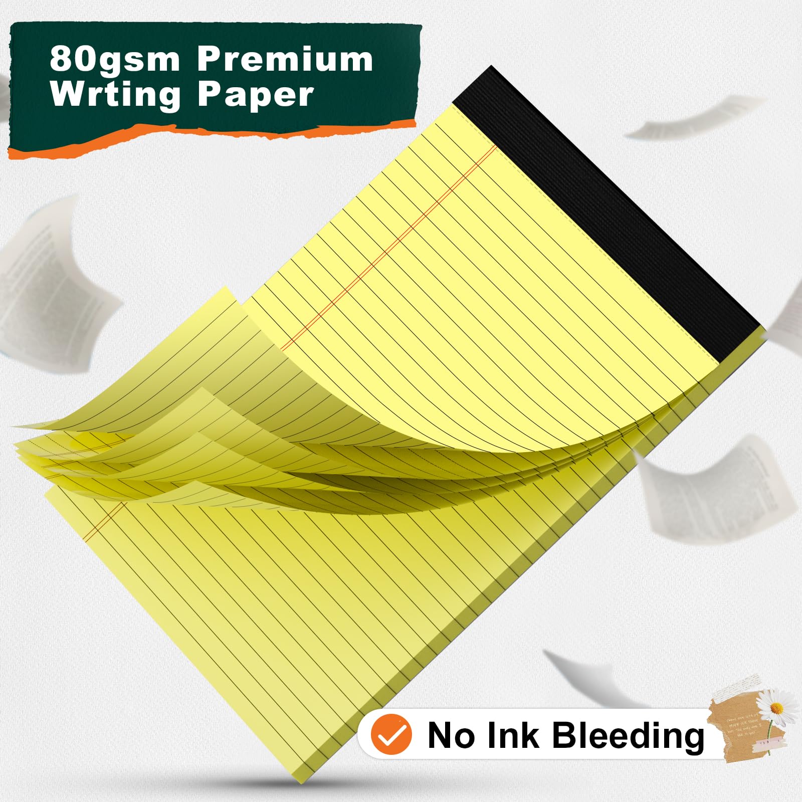 Snapklik.com : Legal Pads 8.5 X 11 Yellow Note Pads 8.5 X 11.75 Wide ...