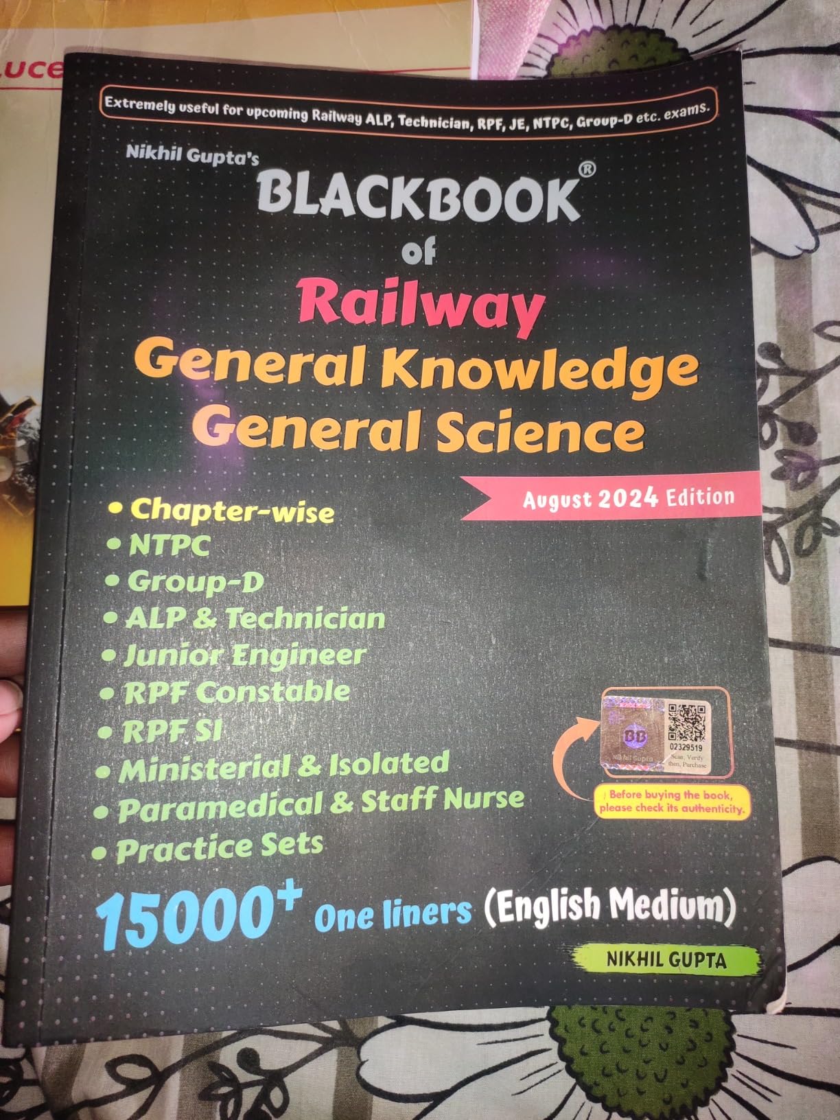 Buy Blackbook of Railway General Knowledge General Science August 2024 ...