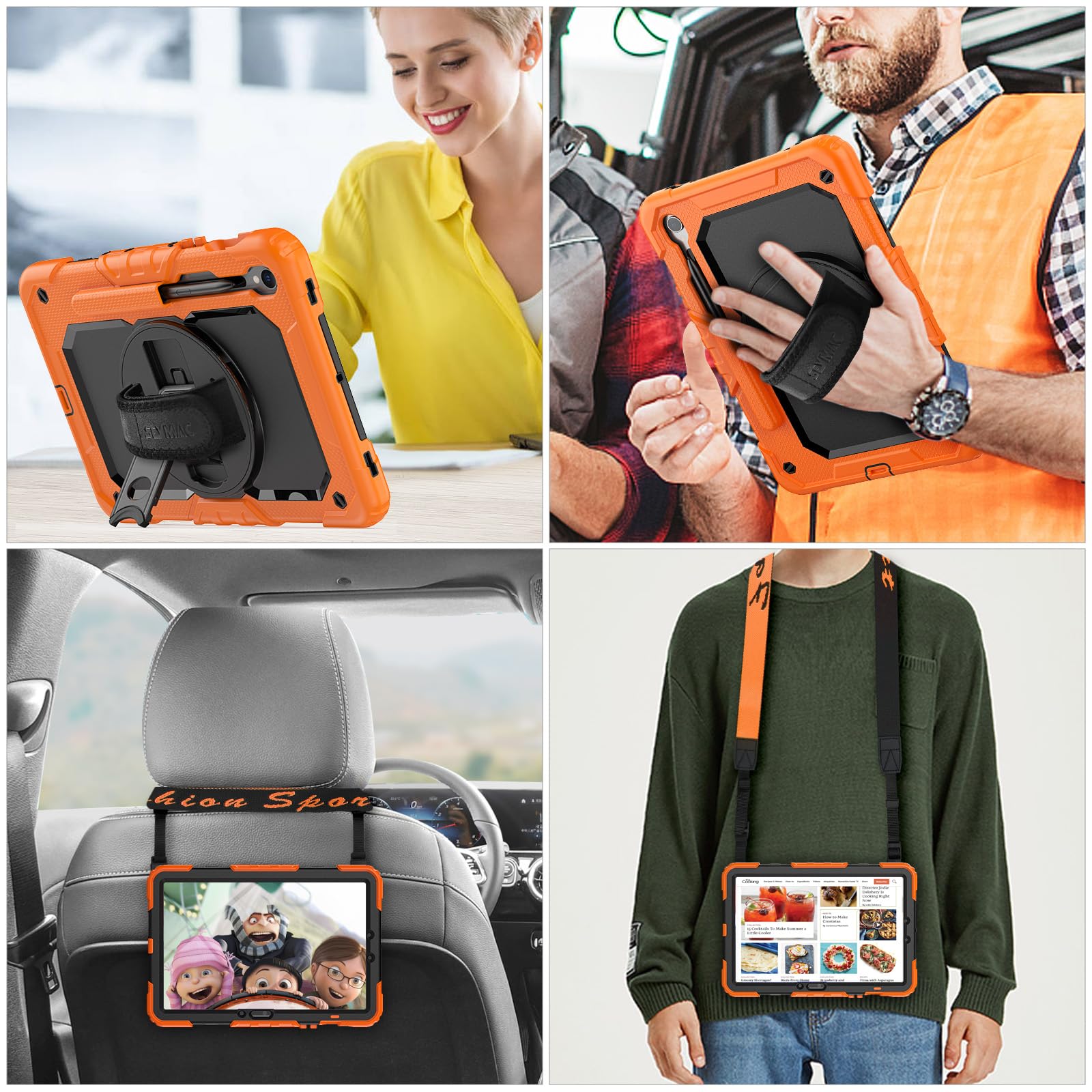 Snapklik.com : SEYMAC Stock Case For Samsung Galaxy Tab S9/ S9 FE 5G ...