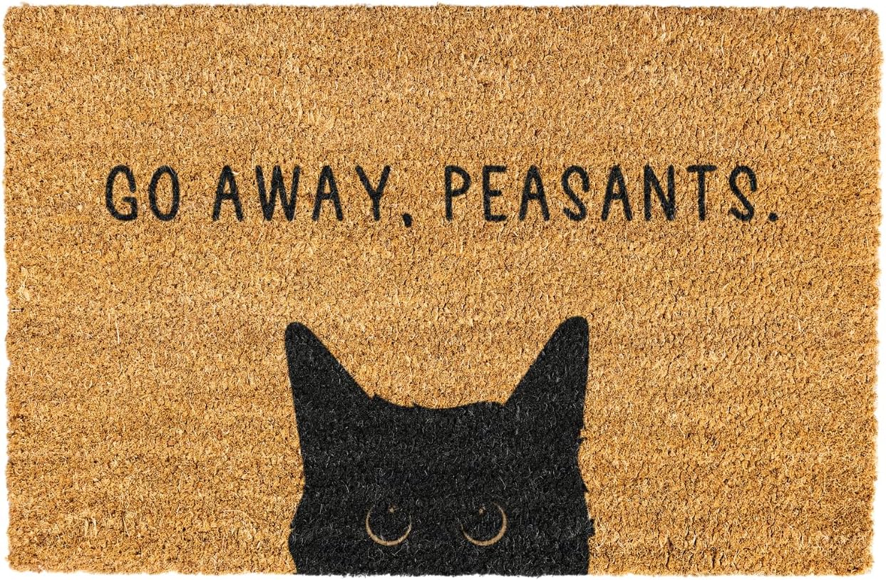 Amazon.com: Generic Go-Away Peasants Cat Doormat - Funny Welcome Mats ...
