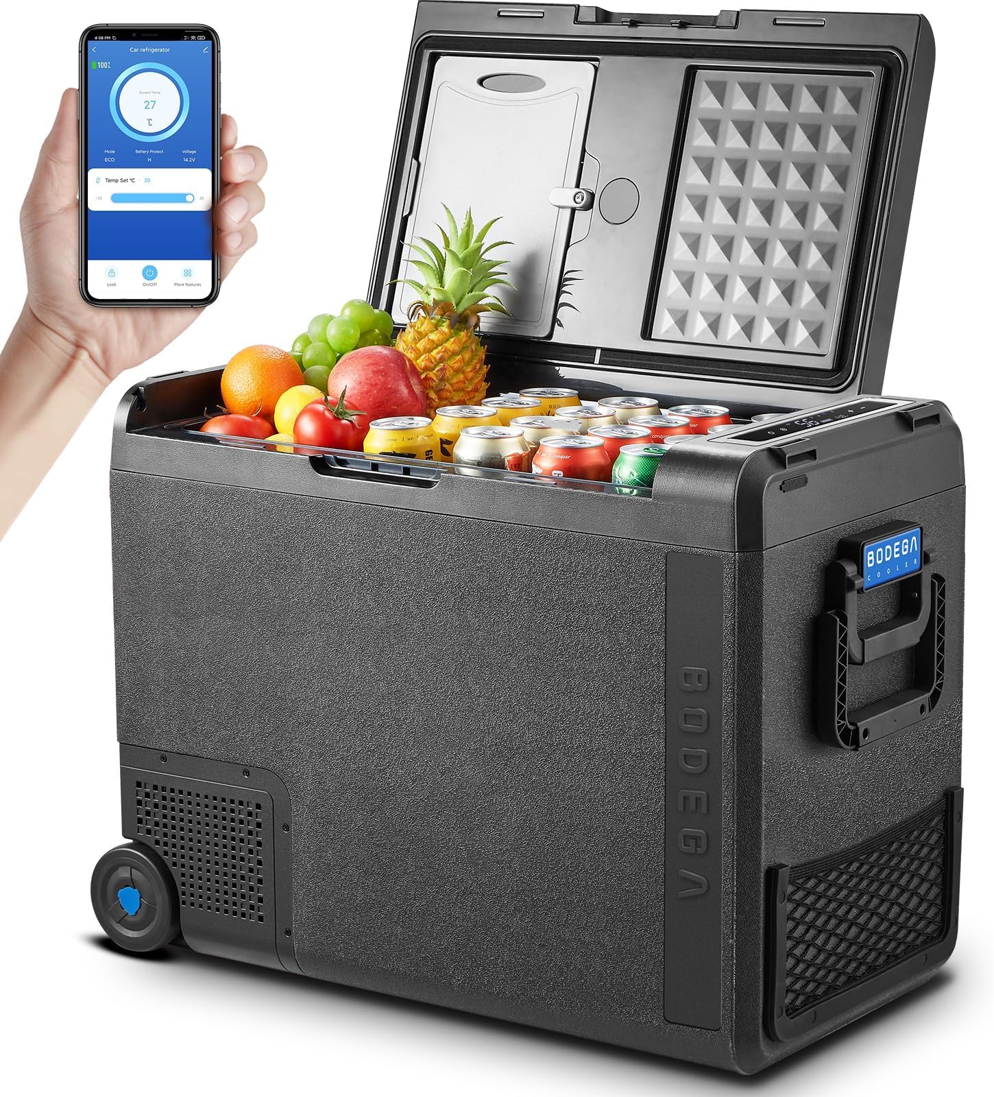 Amazon.com: BODEGACOOLER 12 Volt Car Refrigerator, 61Quart (58L) Car ...