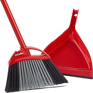 Amazon.com: O-Cedar PowerCorner Angle Broom with Dustpan : Health ...