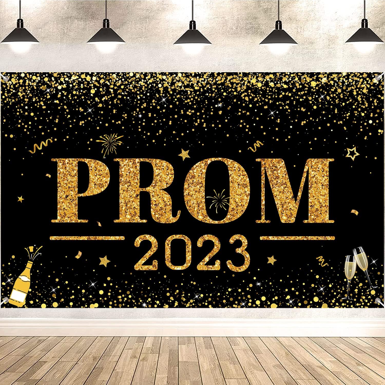 Amazon.com: Prom 2023 Decoration Graduation Party Decoration black and ...