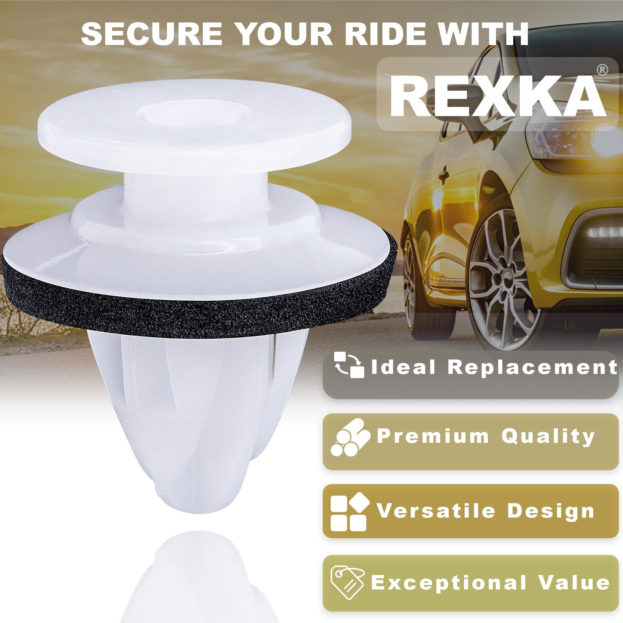 Snapklik.com : Rexka 15 Pcs Fender Trim Wheel Opening Moulding Retainer ...