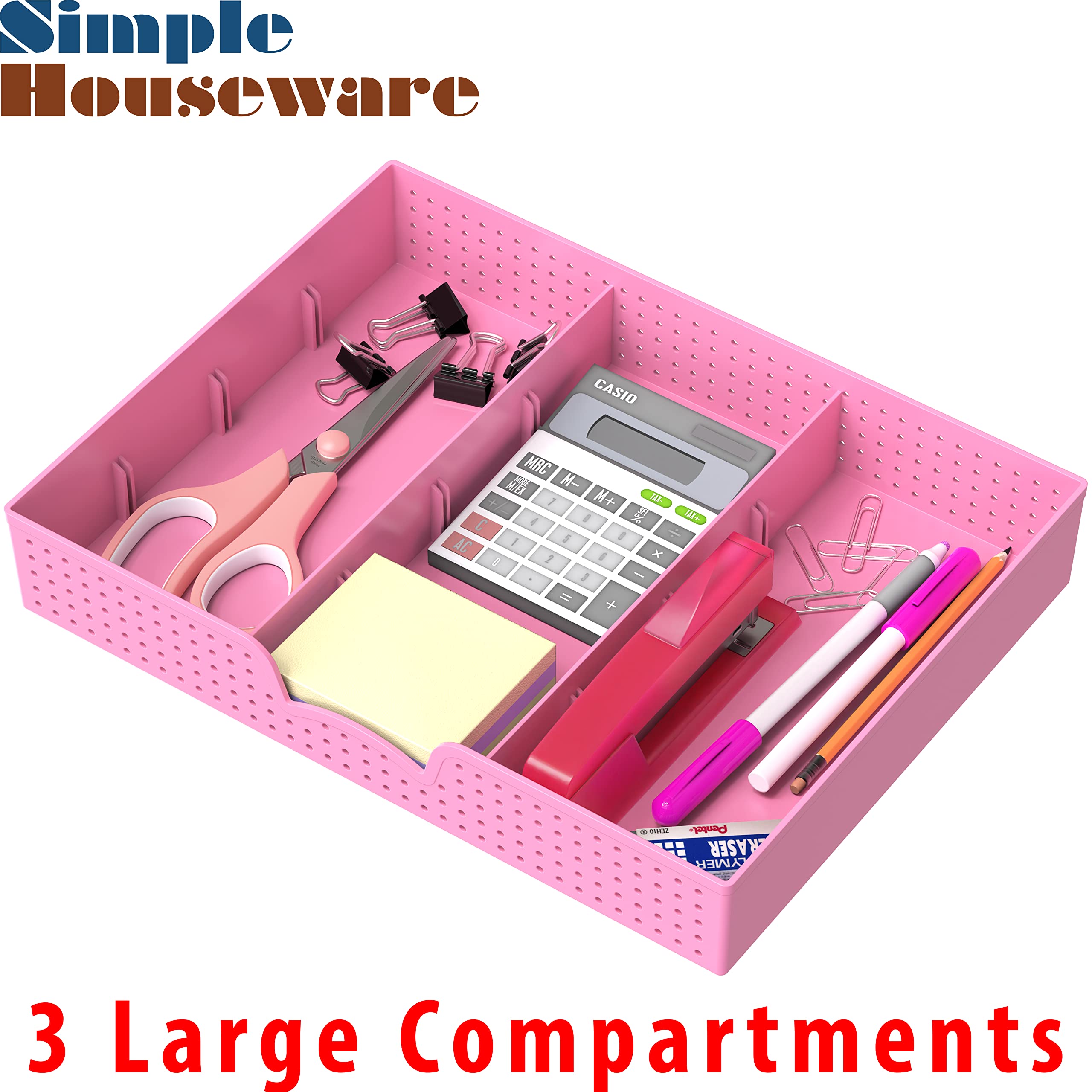 Snapklik.com : Simple Houseware Drawer Organizer Tray