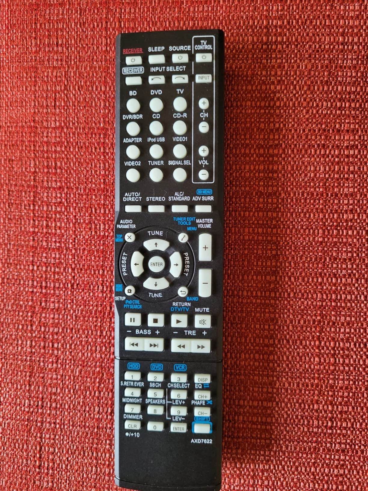 Remote Control for Pioneer Pioneer Receiver Remote AXD7622 AV Receiver ...