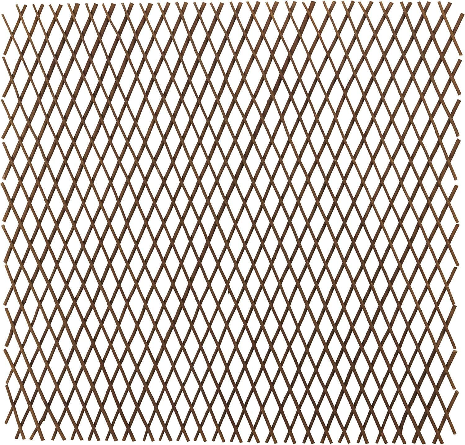 Extendable Willow Trellis - Natural Garden Expanding Plant Support ...