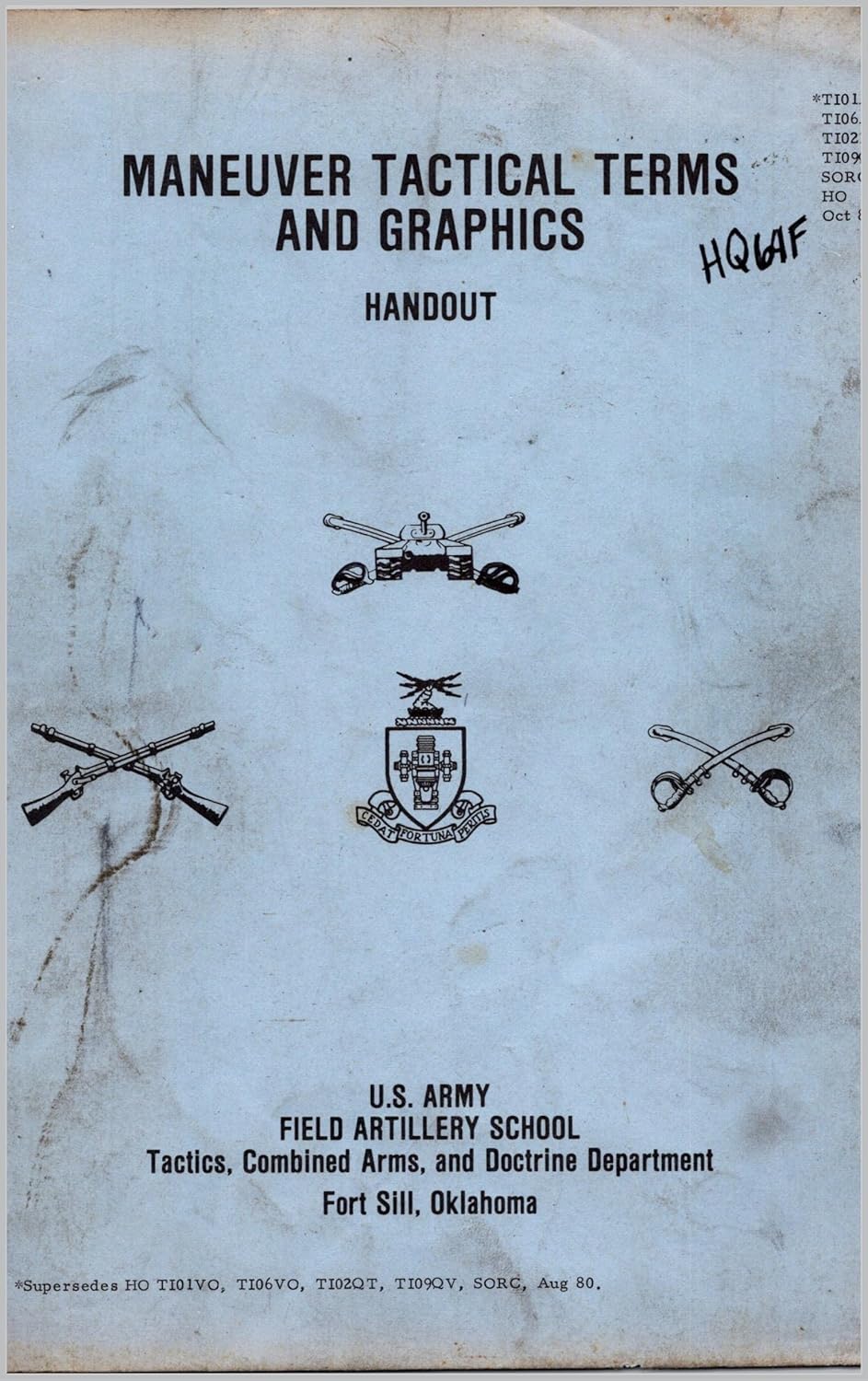 Amazon.com: Maneuver Tactical Terms and Graphics- U.S. Army Field ...