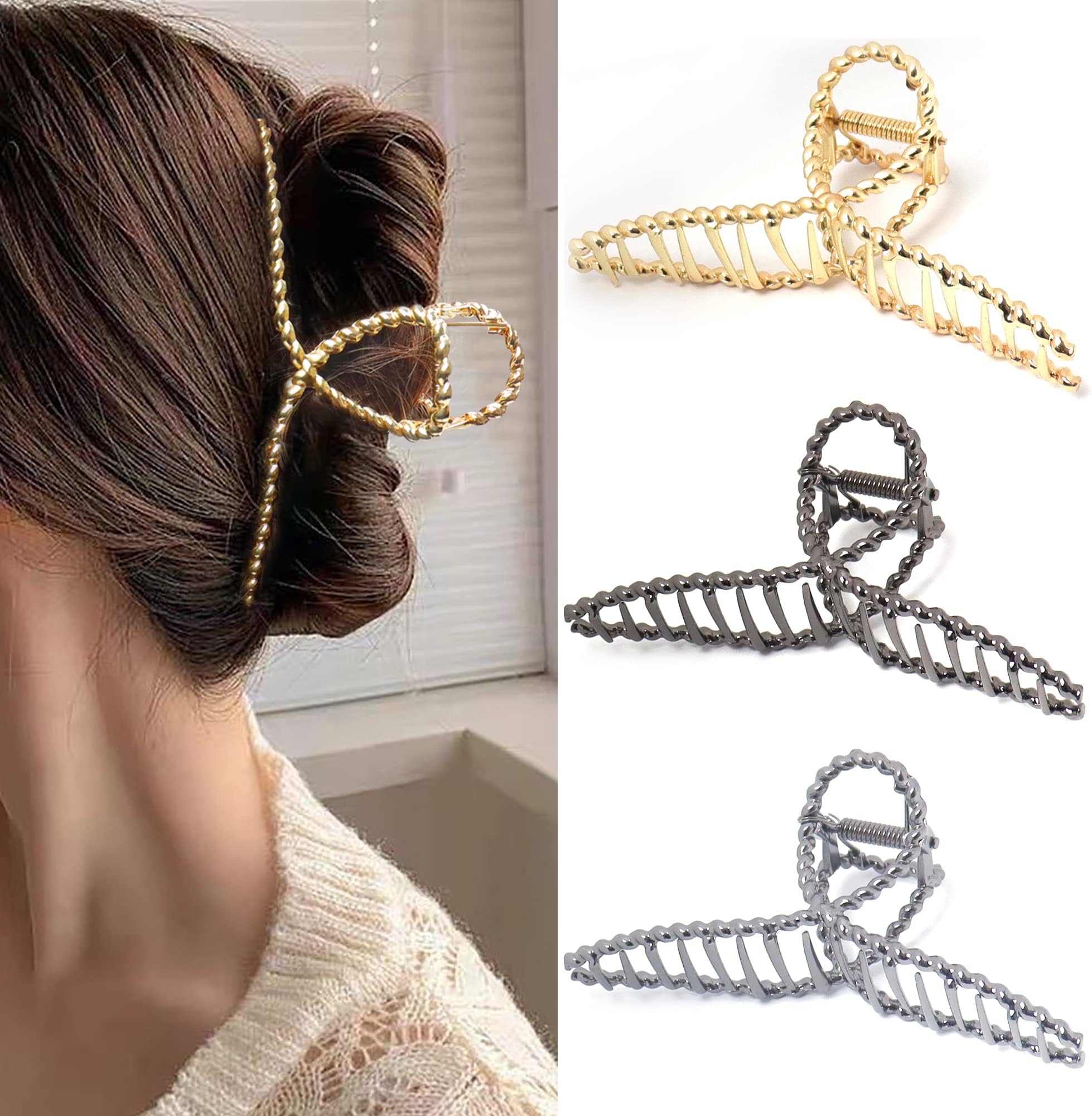 Amazon.com : Ancefine 20 Pcs Small Medium Hair Claw Clips 1.6 Inches ...