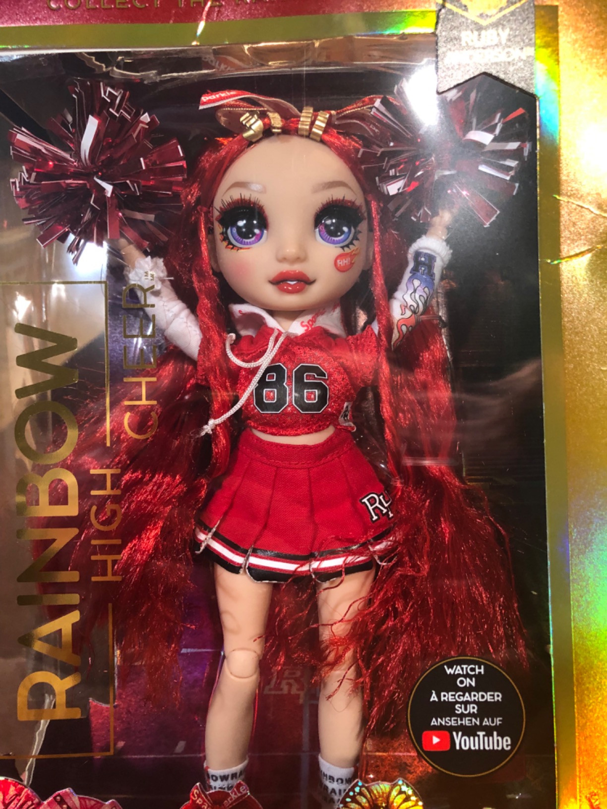 $8/mo - Finance Rainbow High Cheer Ruby Anderson – Red Cheerleader ...