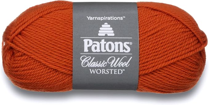 Amazon.com: Patons Classic Wool Yarn, 3.5oz, Gauge 4 Medium, 100% Wool ...