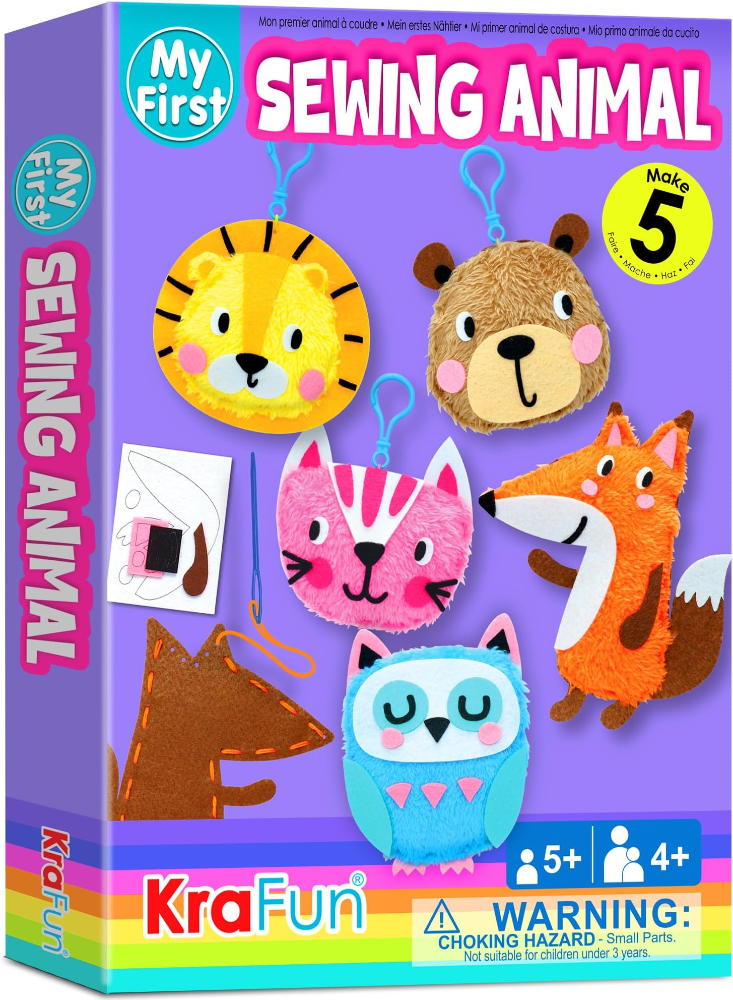 Craft-tastic – Learn to Sew Kit – Craft Kit Includes 7 Fun Projects to ...