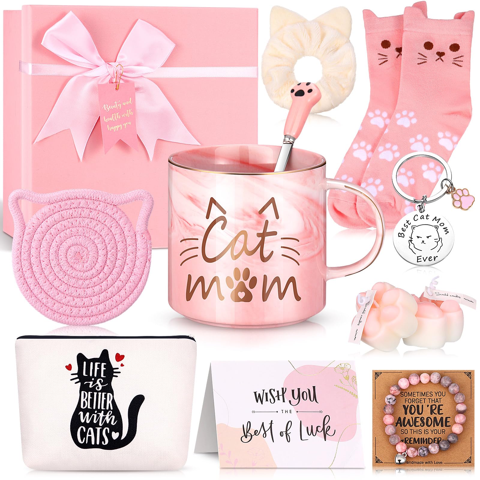 Amazon.com: Didaey 11 Pcs Cat Lover Gifts for Women Cat Gifts for Cat ...