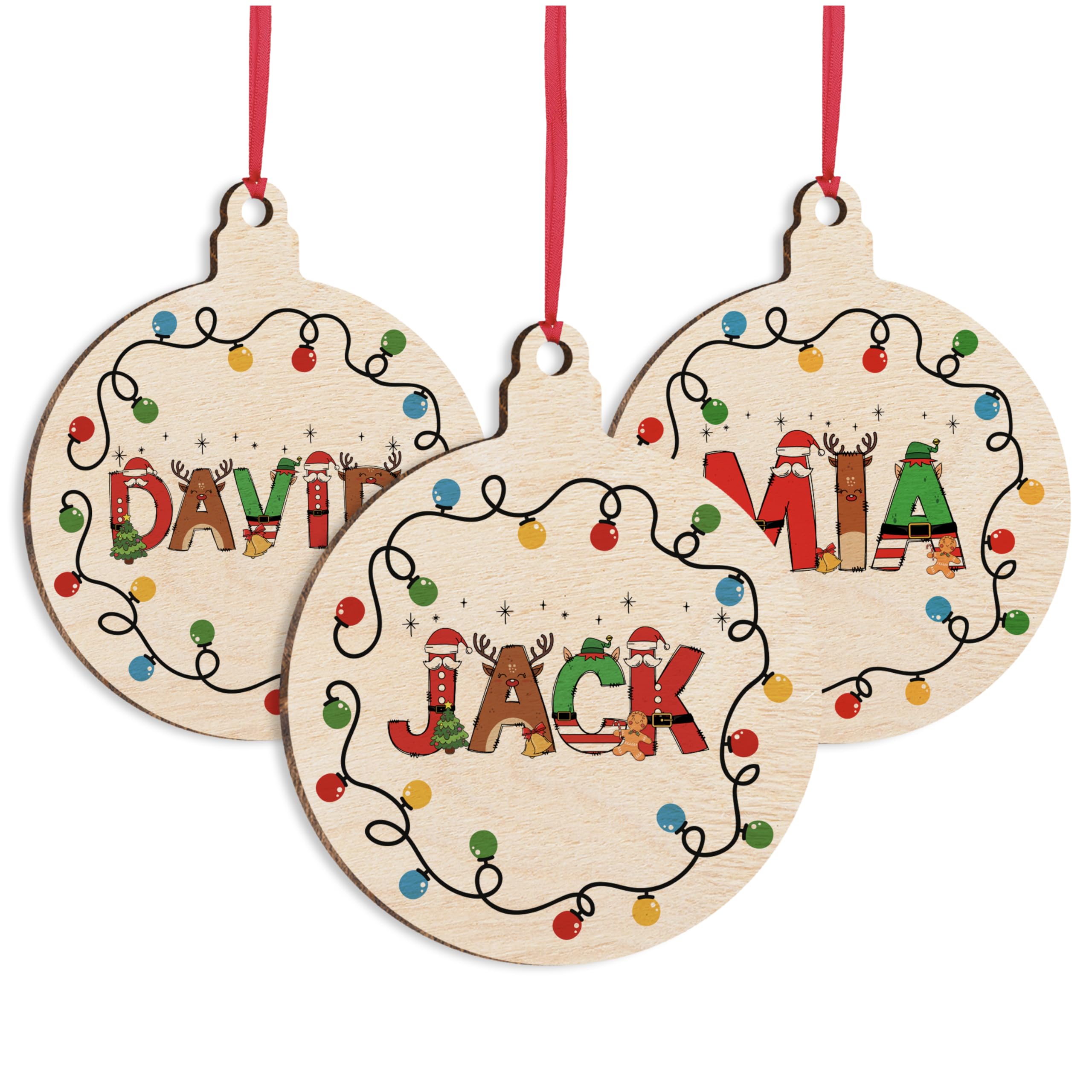 Amazon.com: Personalized Christmas Tree Decor Ornament, Xmas Stocking ...