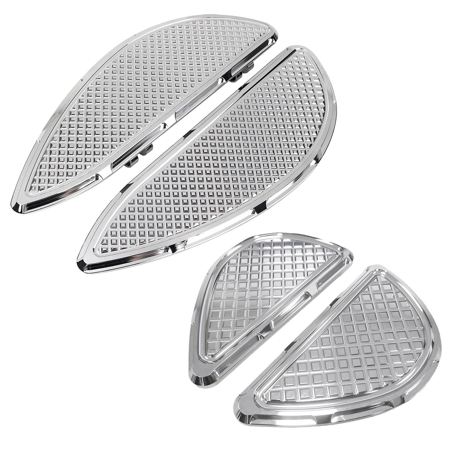 Amazon.com: XMMT Motorcycle Stretched Floorboards Passenger Driver ...