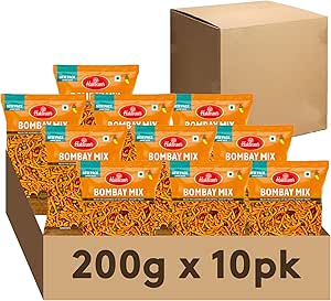 Haldirams Bombay Mix 200g, Indian Snacks & Savouries - Namkeen - (Pack of 10) : Amazon.co.uk ...