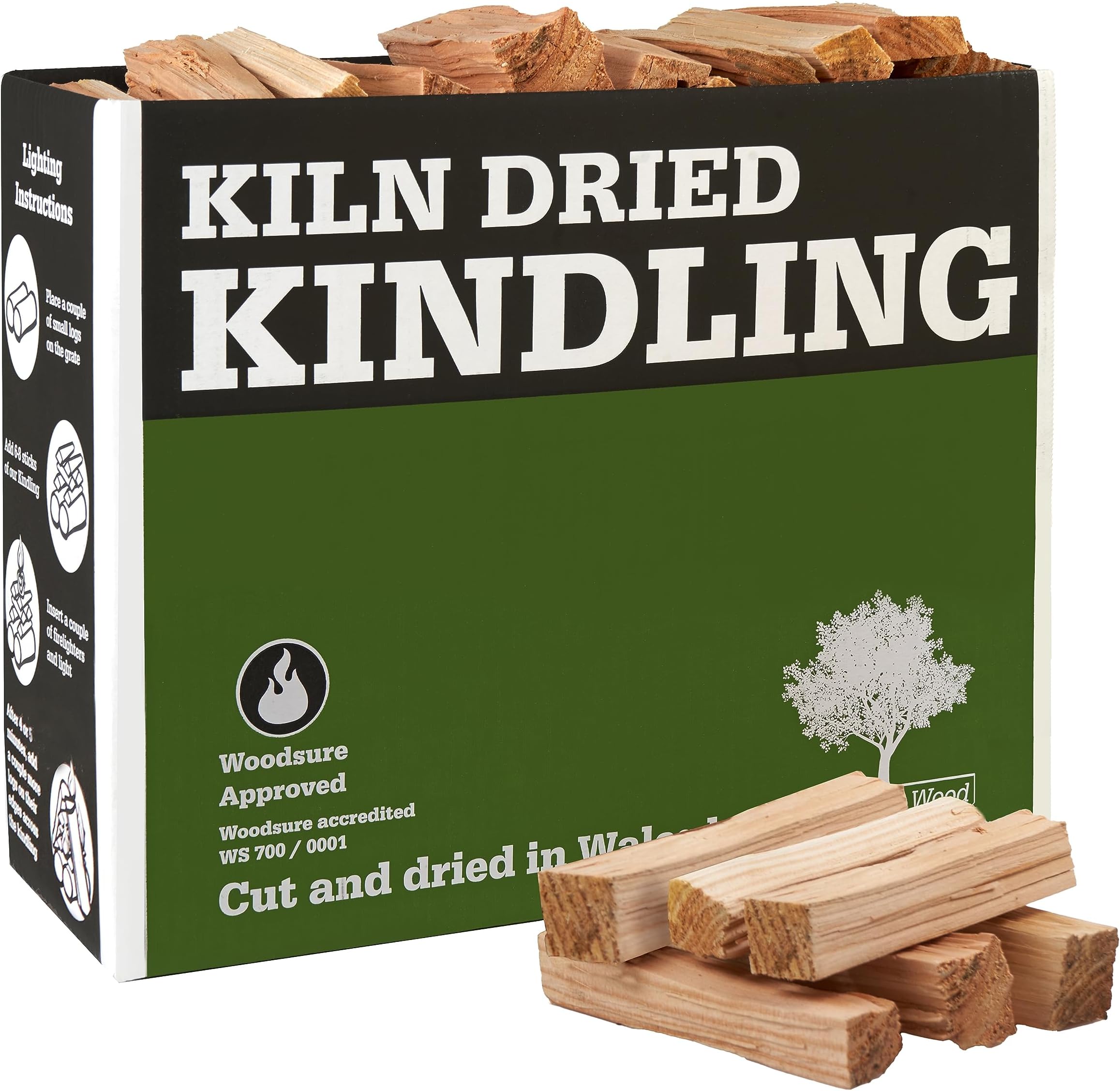 Certainly Wood Kindling - Kiln Dried Natural Firelighters for ...