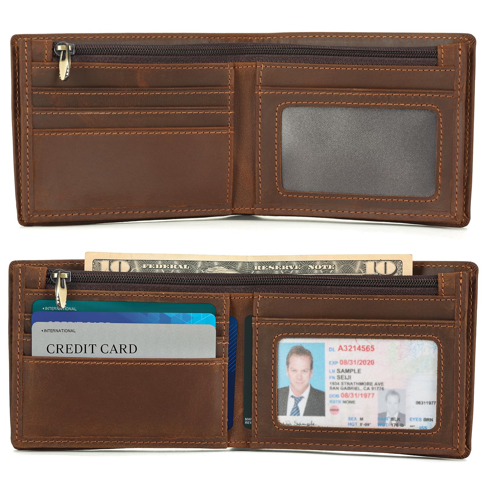 NCAA Bifold Wallet NCAA Alabama Crimson Tide Leather Bifold Wallet ...
