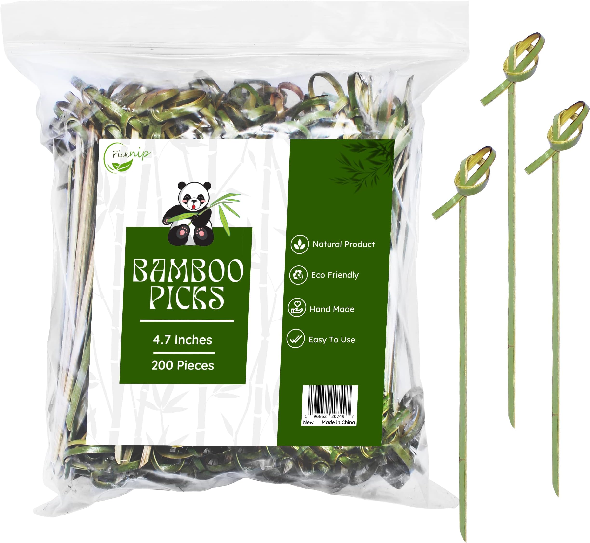 Amazon.com | Cocktail Picks for drink 200 Piece Bamboo Skewer with ...