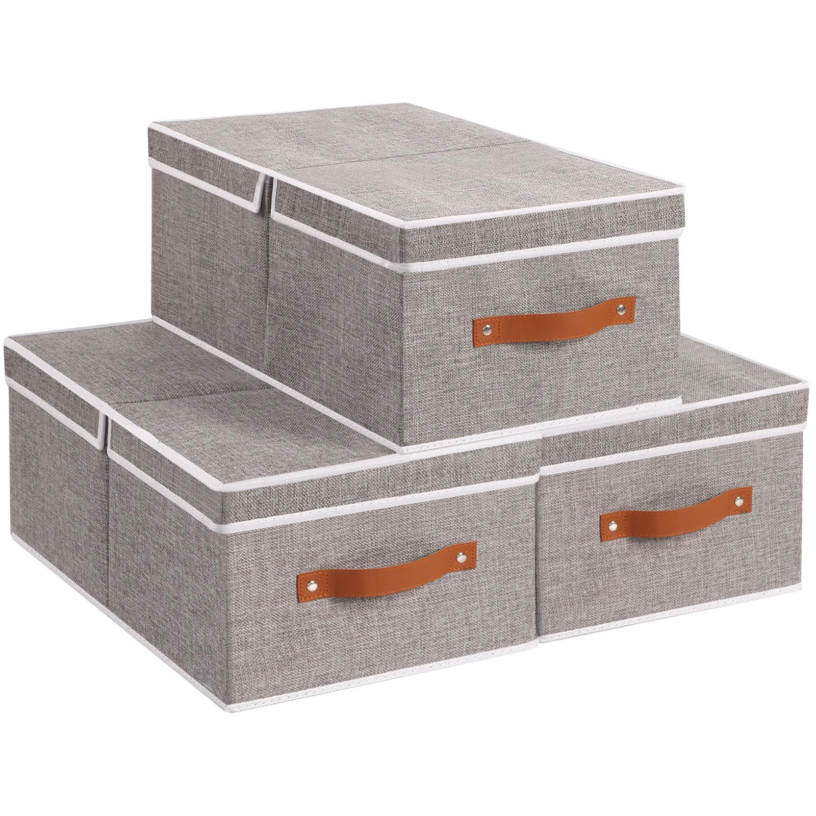 Amazon.com - YheenLf Storage Bins with Lids, Fabric Storage Boxes ...